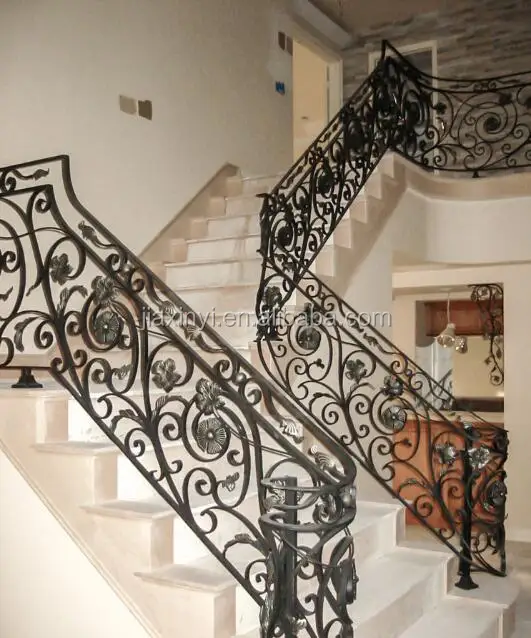 Luxury Italian Wrought Iron Staircase Railings - Easy Install