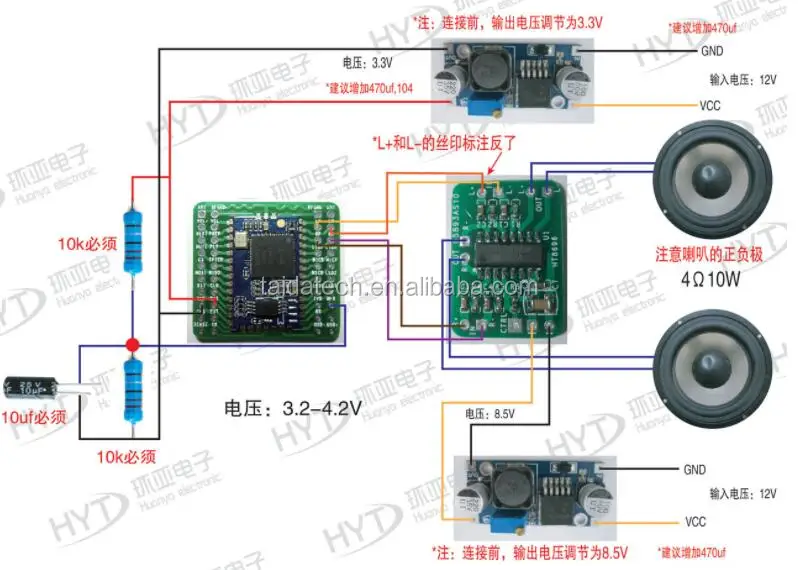 Supply Ble Stereo Audio Module Ble 4.0 Module Master Ble Speaker ...