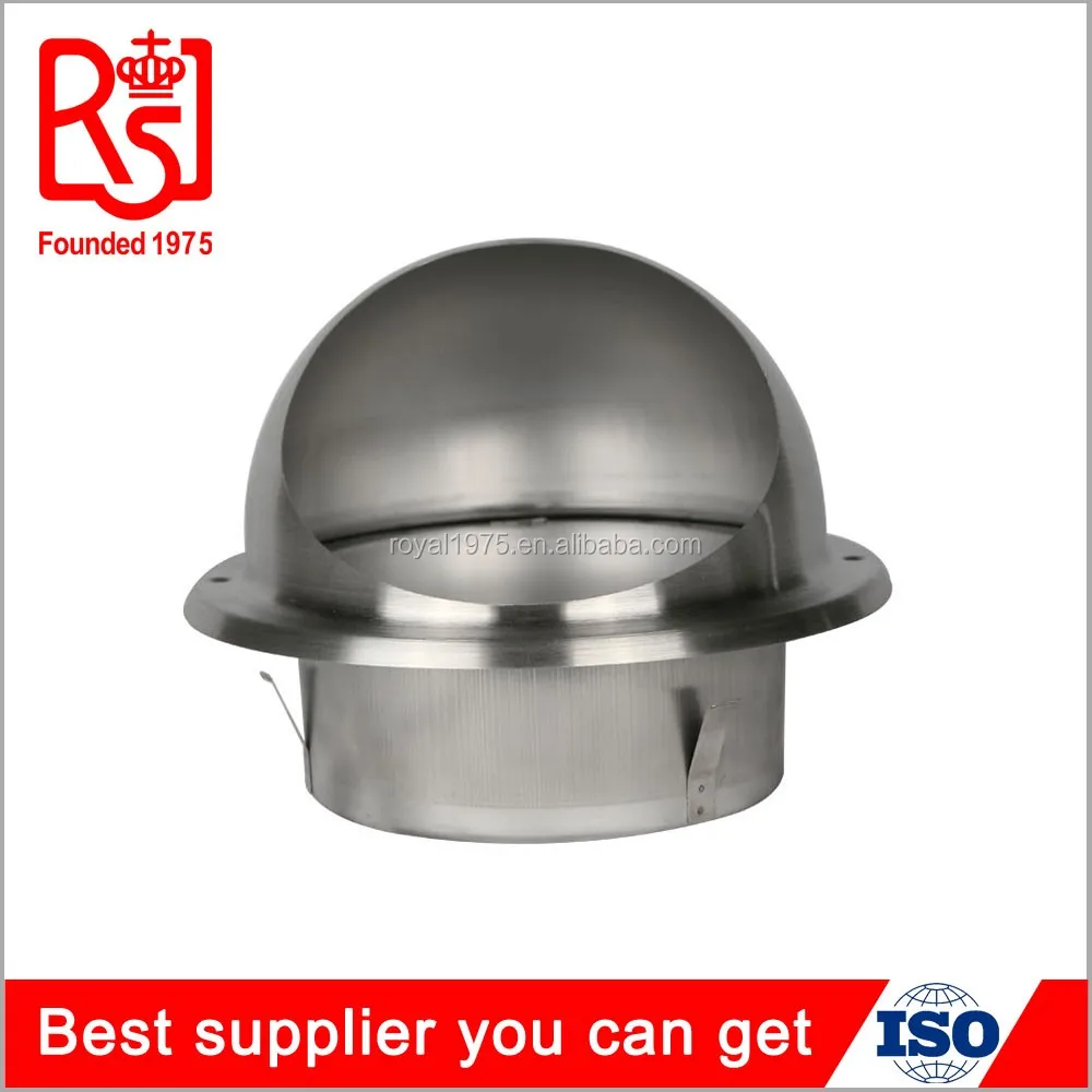 Round Roof Stainless Steel Cowl Air Conditioning Waterproof Grill Air ...