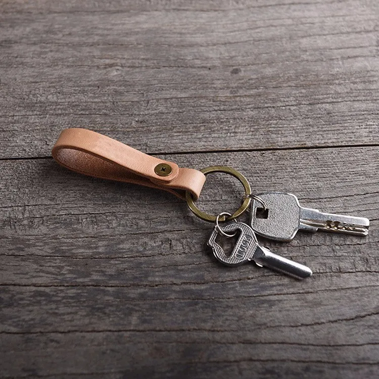 Custom Logo Leather Keychain, Wholesale Key Chain Leather Personalized ...