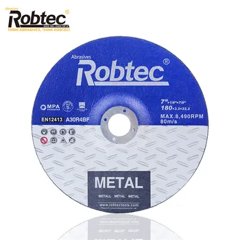 Robtec 7" 180x3.2x22.2mm High Quality Abrasive Inox Cutting Disc For ...