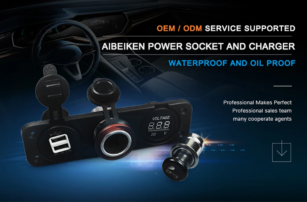 MD23 Merit Socket - Heavy Duty 12V Surface Mount Boat Truck