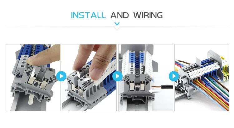 WONKEDQ Zack Marker Strips for UK DIN Rail Terminal Blocks