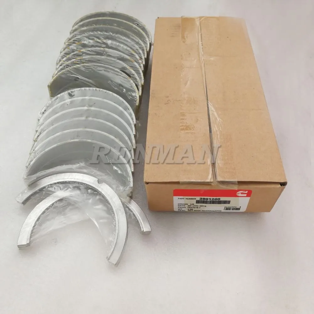 3030216 3801260 Cummins Nt855 N14 Crankshaft Std Main Bearing Set ...