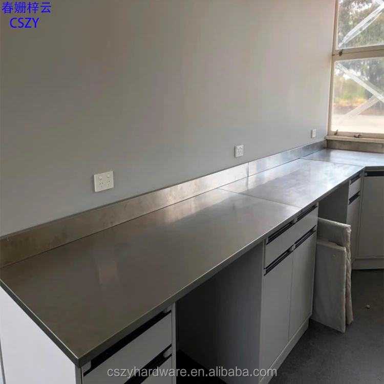 Stainless Steel Worktop Lab Furniture Counters for HIV Lab Room