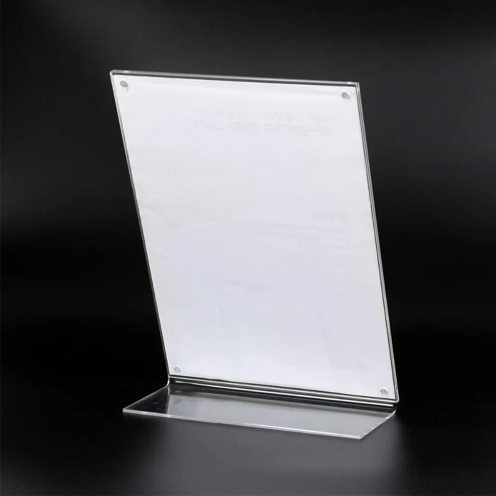 A4 Clear Acrylic Plastic Display Case Box for Advertising Paper