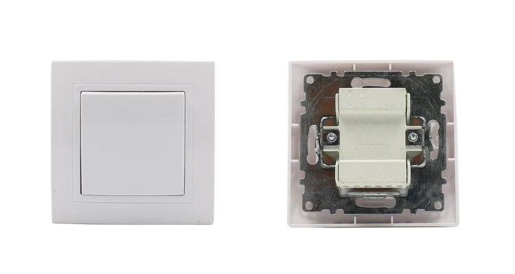 Wall Switch One Gang One Way CE, Rohs, KEMA Approved 10A 250V AC