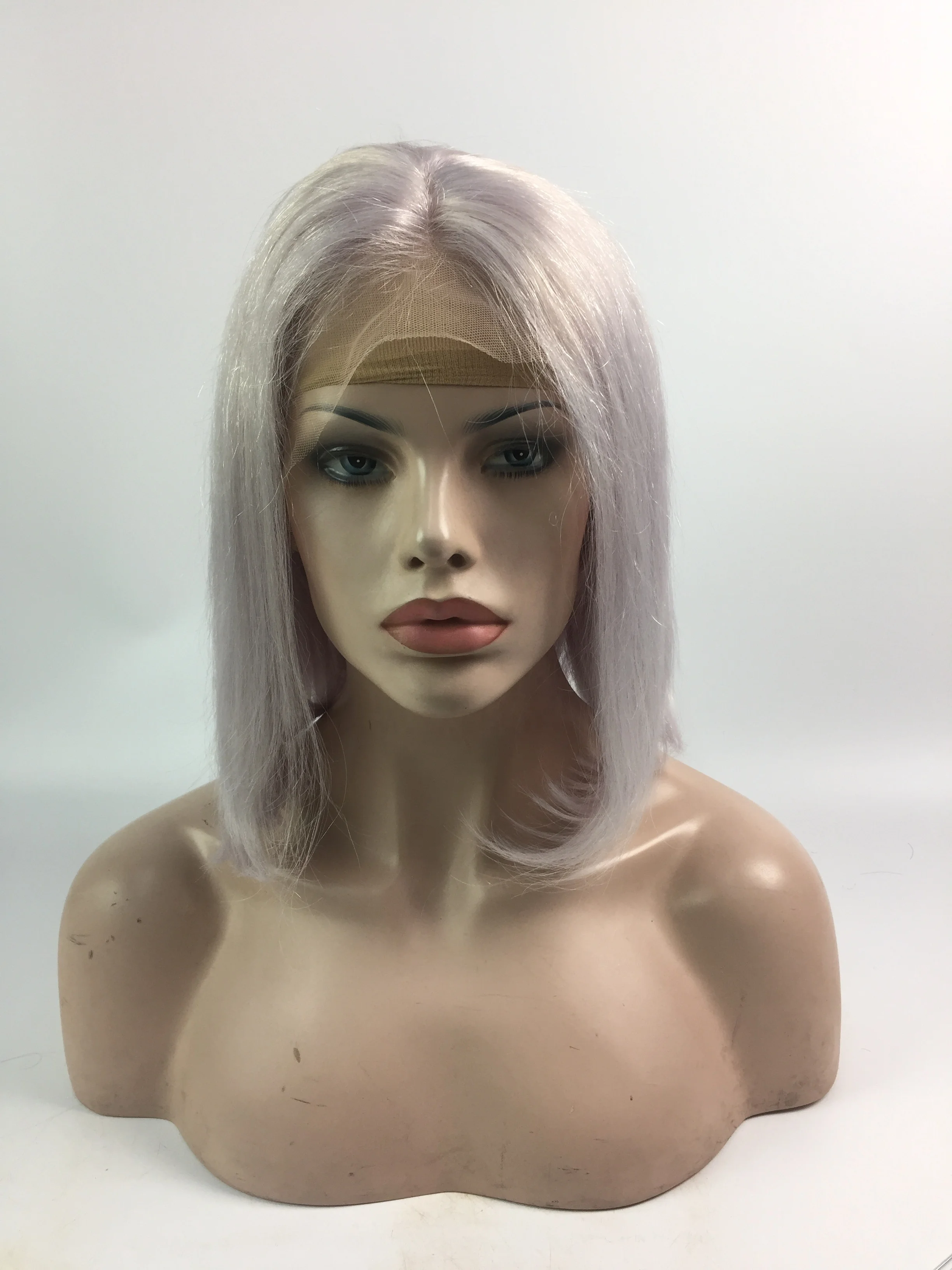Bobo Lace Wig Straight 10" Have Color #gree/red/grey/pink/purple/613 ...