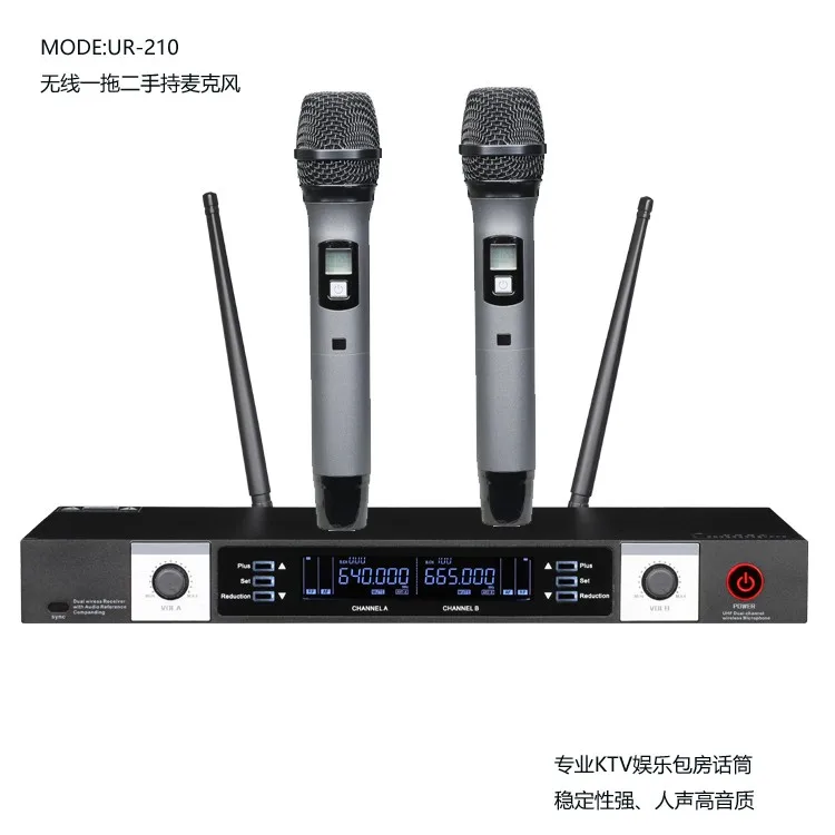 Microphone,Wireless Microphone,640-690mhz Frequency Range Uhf Wireless ...