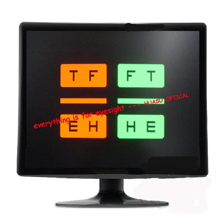 China Eye Test Machine Led Lcd Vision Chart 19 Inch Tft Monitor Square ...