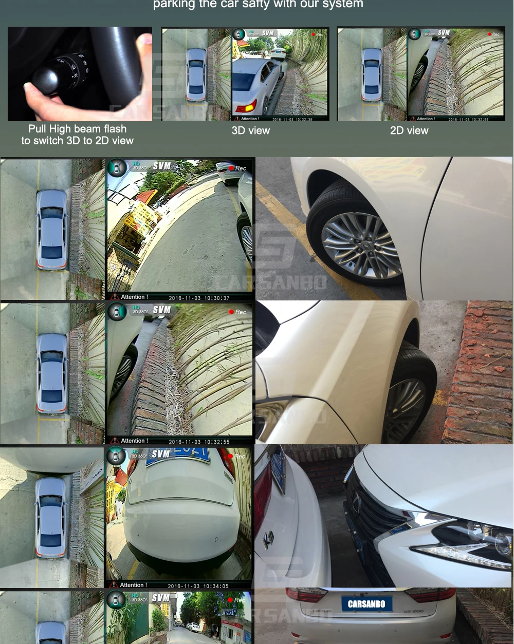 1080p Hd Bird View Security 360 Degree Car Camera System - Buy 360 Car ...