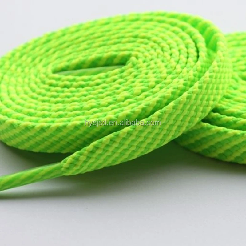Factory Braided Polyester Flat Shoelace - Buy Neon Flat Shoelaces ...
