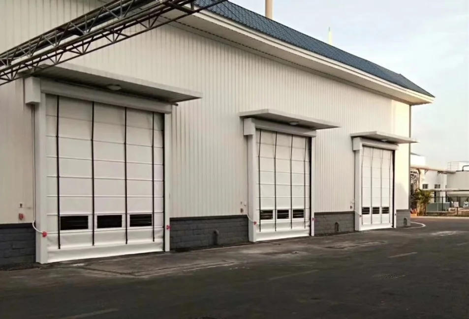 Industrial Warehouse Automatic Big Size Traffic Gate Wind Resist Fast ...