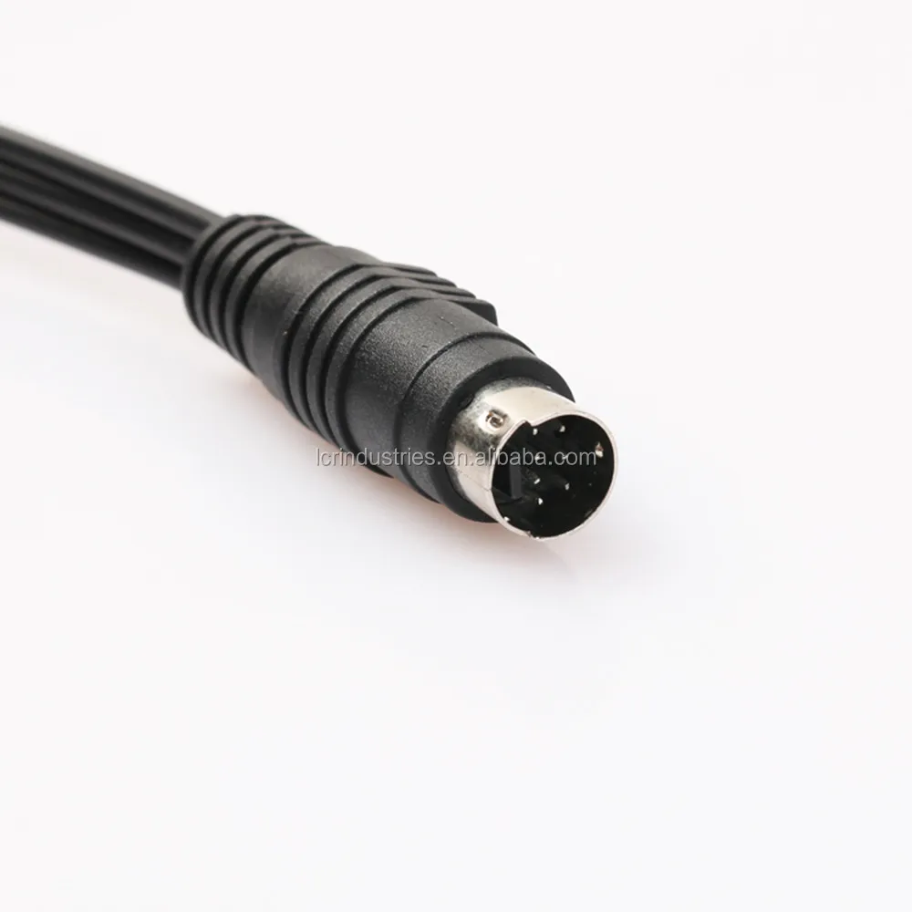 7 Pin Mini Din to 3 RCA Component Video Adapter Cable