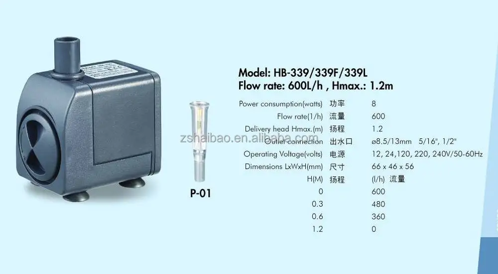 Low Power Pumps Hb-339 - Buy Pumps,Water Pump,Submersible Pump Product ...