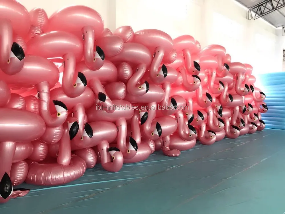 New Design Inflatable Water Float Lounge Raft 6 Person Flamingo Island ...