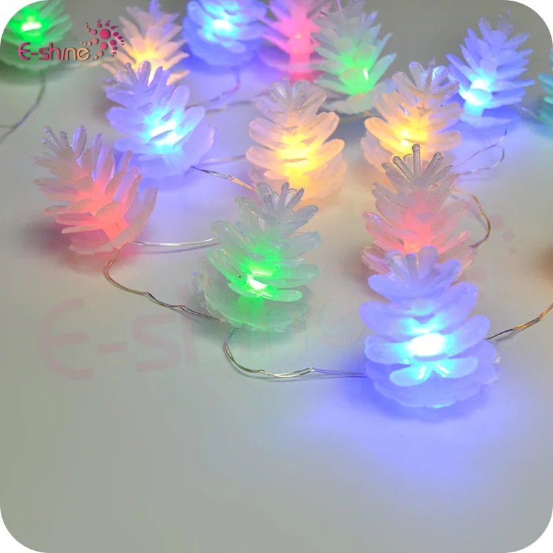 Multi-color Eva Pine Cone String Lights For Christmas Party Wedding ...