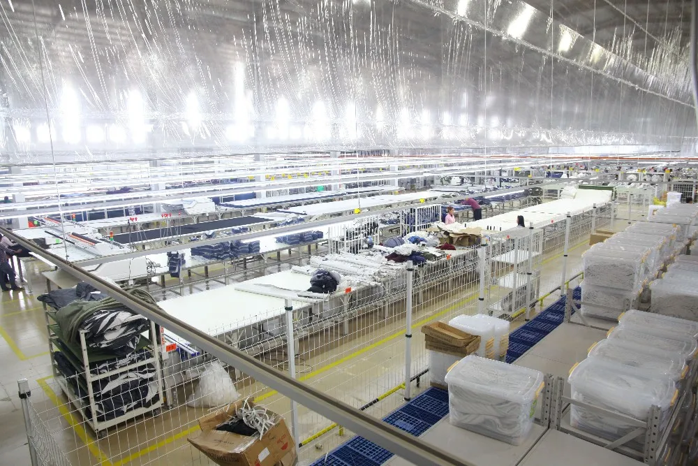 Industrial custom made garment factory workshop cutting table for ...