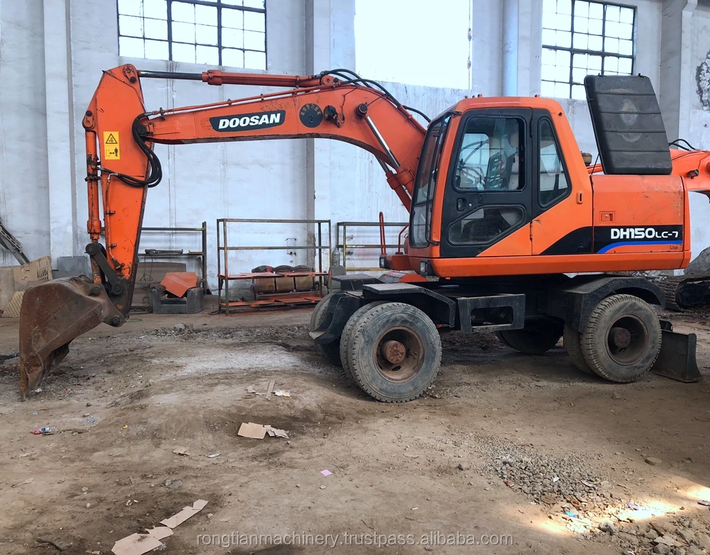 Used Daewoo Wheel Excavator Dh150w,Korean Doosan Daewoo Wheel ...