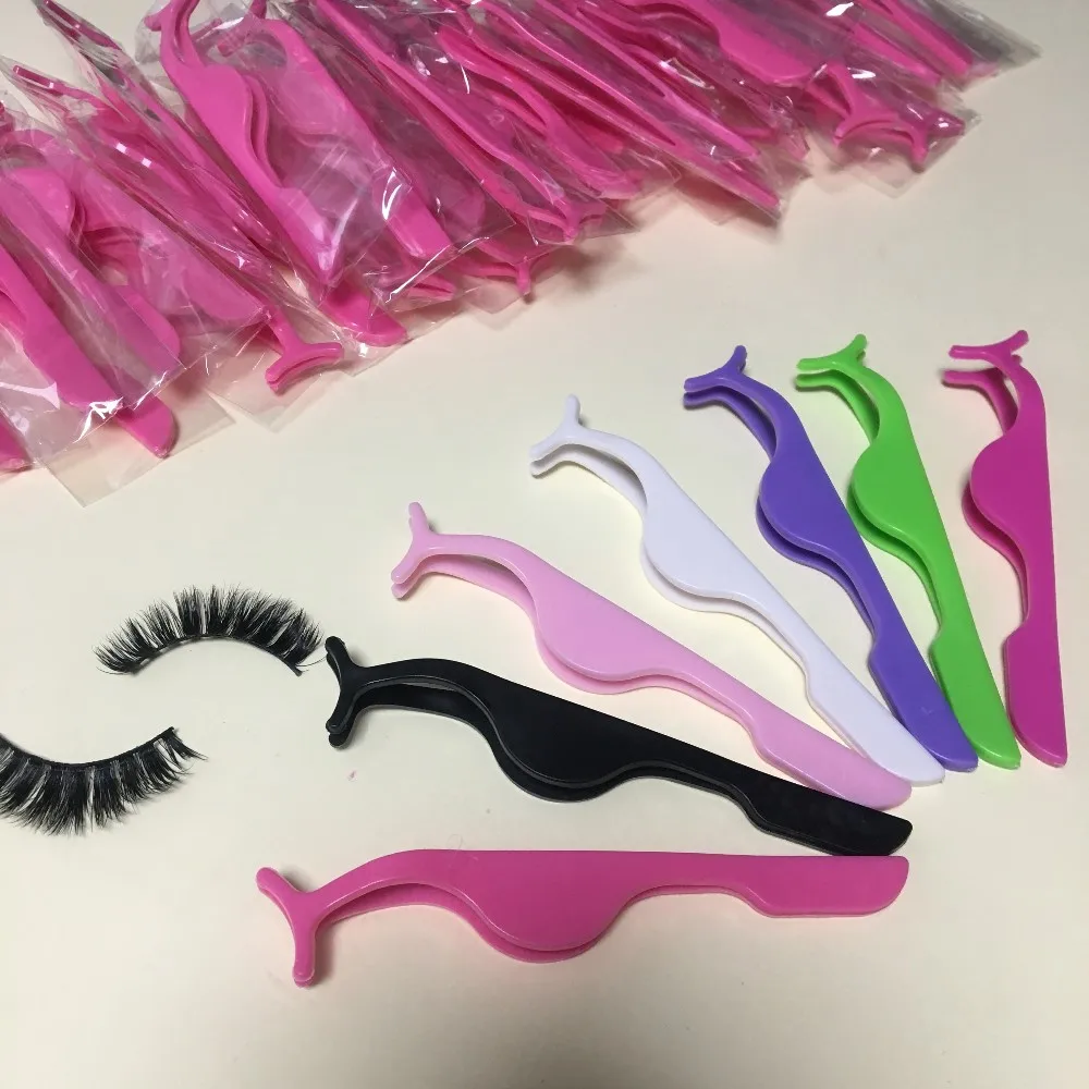 Custom Pink Glitter Eyelash Box 3d Real Mink Lashes Own Brand Eyelash ...