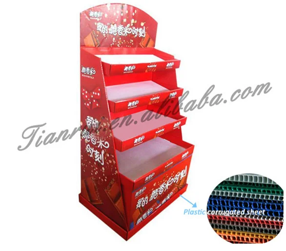 Eco-friendly Pp Corrugated Hollow Board Comic Book Display Rack ...