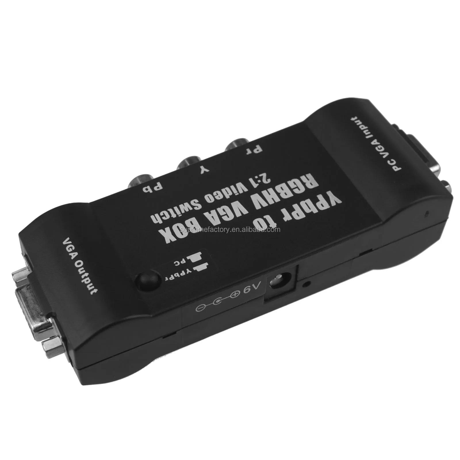 For Ypbpr To Rgbhv Vga Box (2:1 Video Switch) - Buy Ypbpr To Rgbhv Vga ...