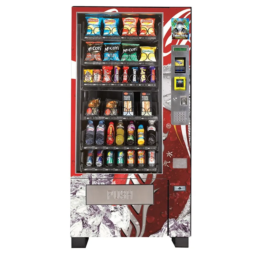 Combo Spiral Vending Machine Work For Mexico Currency - Buy Spiral ...