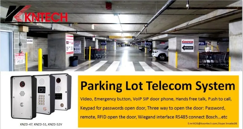 Wall Mounted Help Phone Car Park Access Management Parking Solution ...