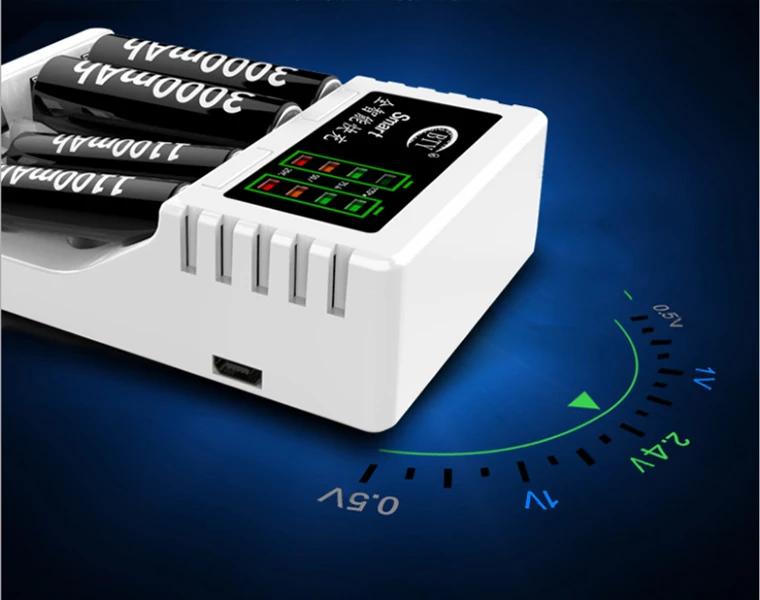 Ni-mh Ni-cd Aaa Aa Battery Charger 2.4v Nimh Rechargeable Battery Fast ...