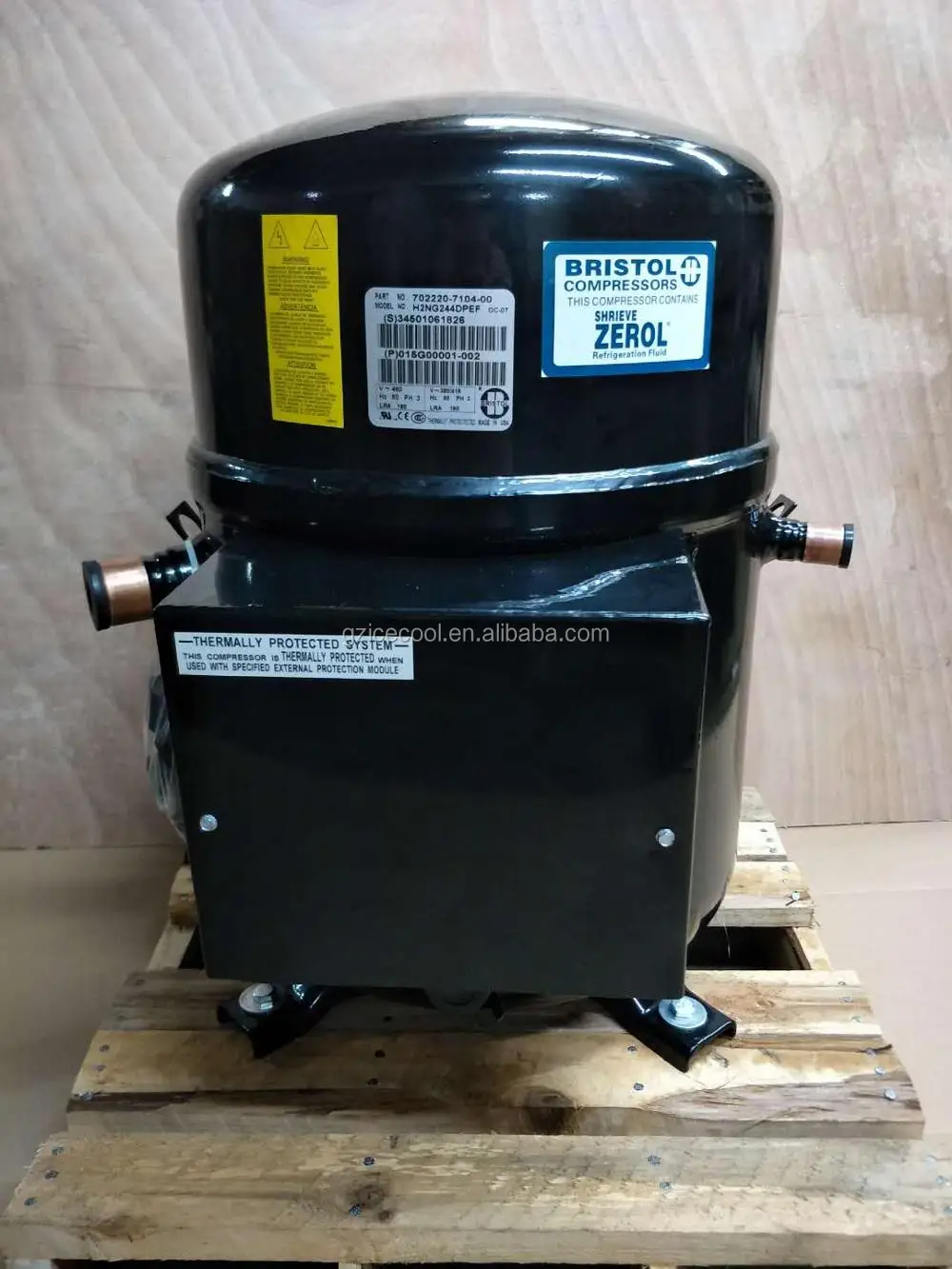 20hp Bristol Refrigeration Piston Compressor H2ng244dpef - Buy Bristol ...