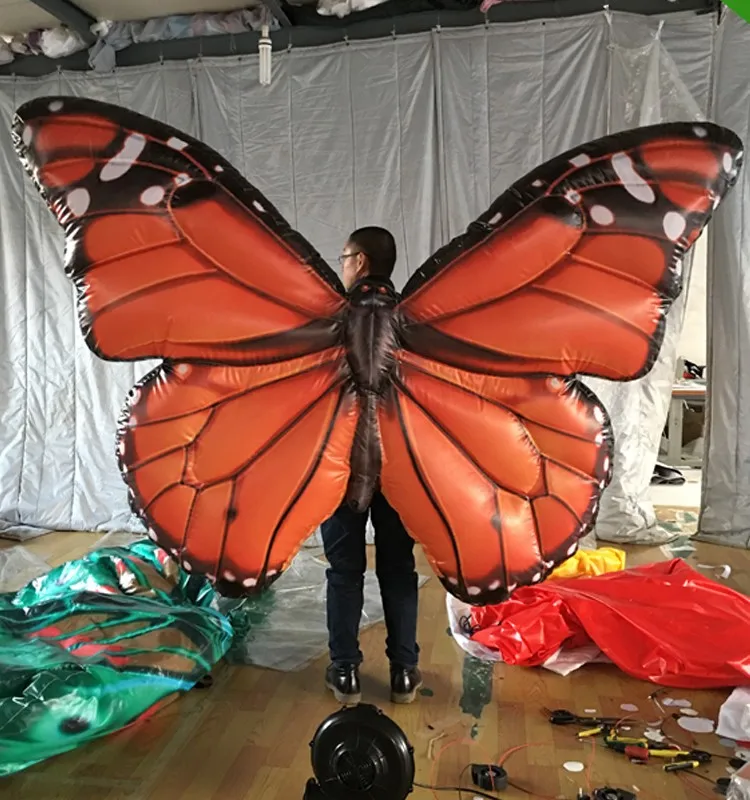 Stage Is Decorated With Adult Costumes Inflatable Butterfly Wing - Buy ...