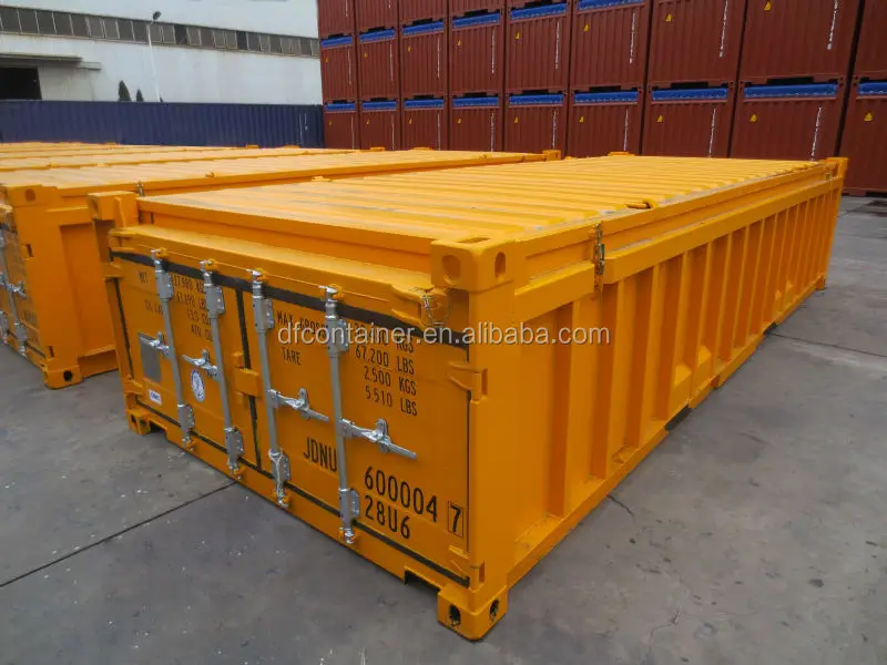 20' Half Height Open Top Container Marine Shipping Unit Csc Certificate ...