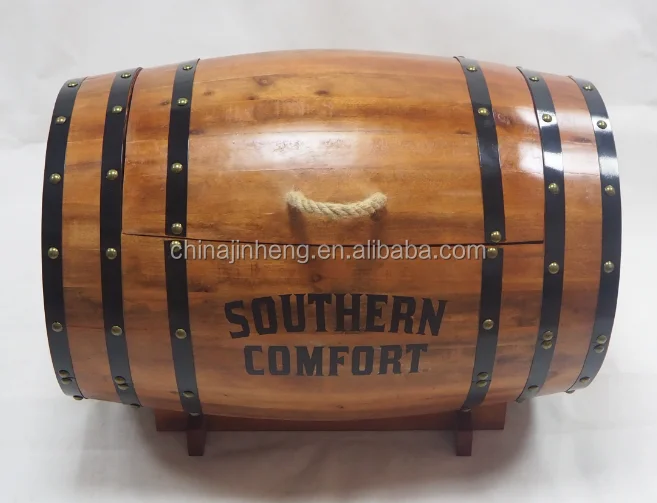 Popular 50l Retro Style Wooden Barrel Cooler Box Ice Beer Bucket Ice ...