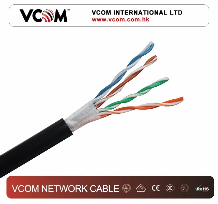 Vcom Brand High Quality Ethernet Netowrking Cable Utp Cat5e Cables Rohs ...