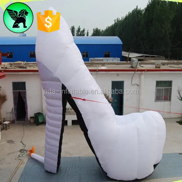 4m High Advertising Inflatable Shoes Giant Red High Heel Inflatable For ...