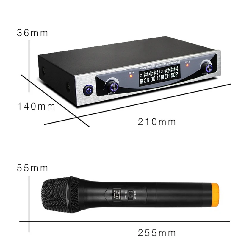 OEM UHF Wireless Microphone - Long Distance & Noise Cancelling