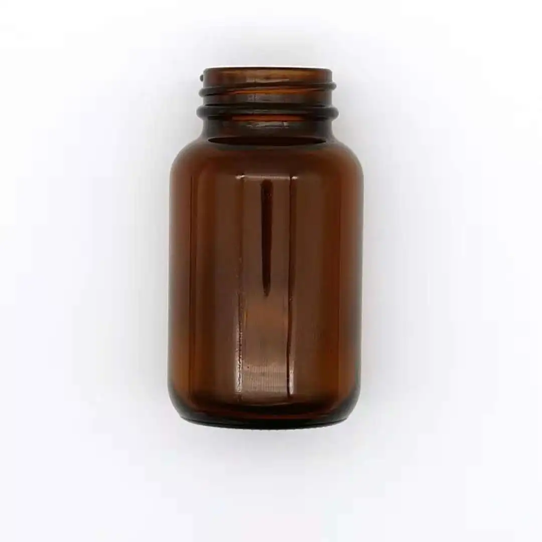 60ml Wide Mouth Amber Glass Bottles For Pill/tablets - Buy Wide Mouth ...