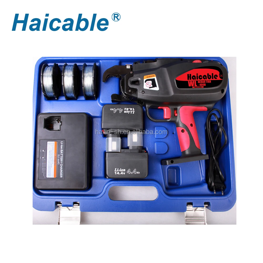Haicable Li-ion Machine Rebar Tier Max 40mm Rebar Wire Tier Wl-400b ...