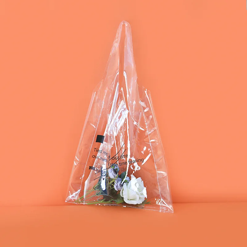 Free Sample Transparent Clear Eva Plastic Shoulder Tote Bag - Buy Eva ...