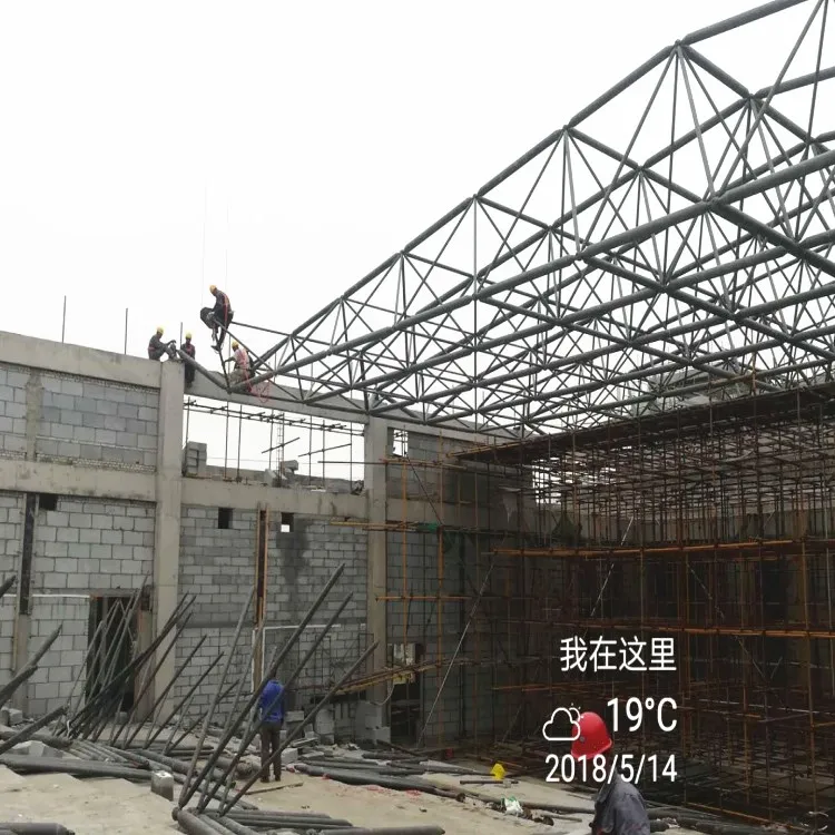 Large Span Galvanized Steel Structure Bolted Ball Connection Space ...