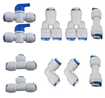 Plastic 1/4'' 1/2'' 3/8" Od Quick Connect Push In To Connect Water Tube ...