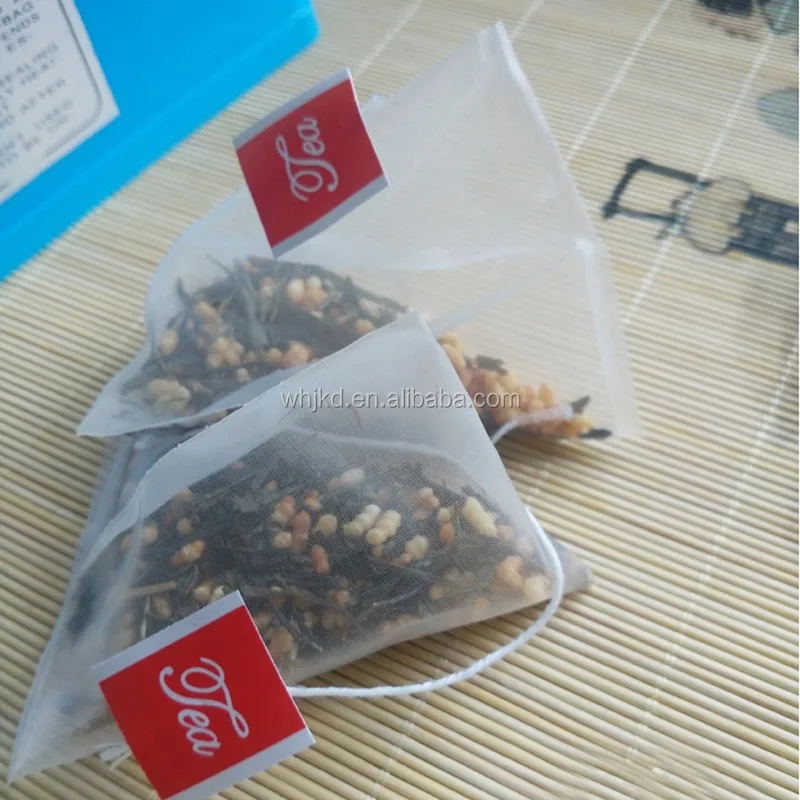 Empty Nylon Filter Mesh Pyramid Green Tea Bags - Buy Filter Mesh Bags ...
