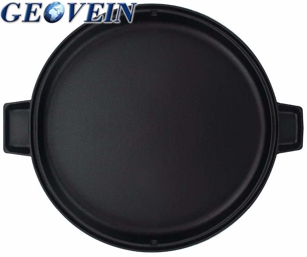 Round Cast Iron Custom Iron Griddle Plate With Handle - Buy Round Cast ...