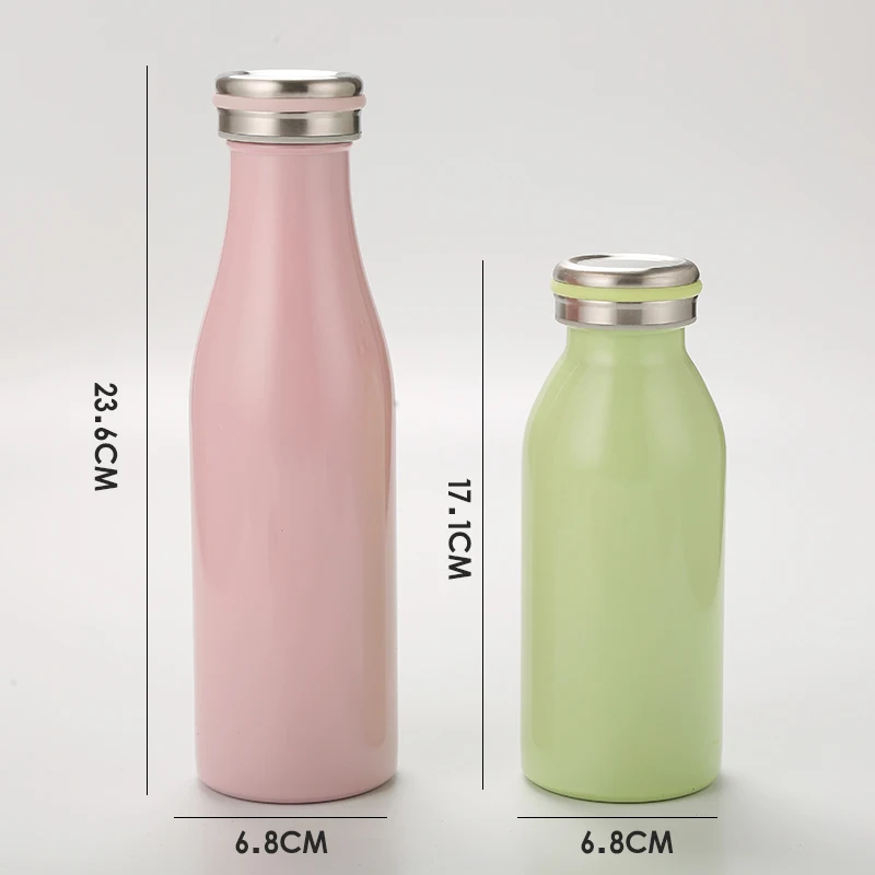 Stainless Steel Milk Bottle - Perfect for Outdoor Adventures