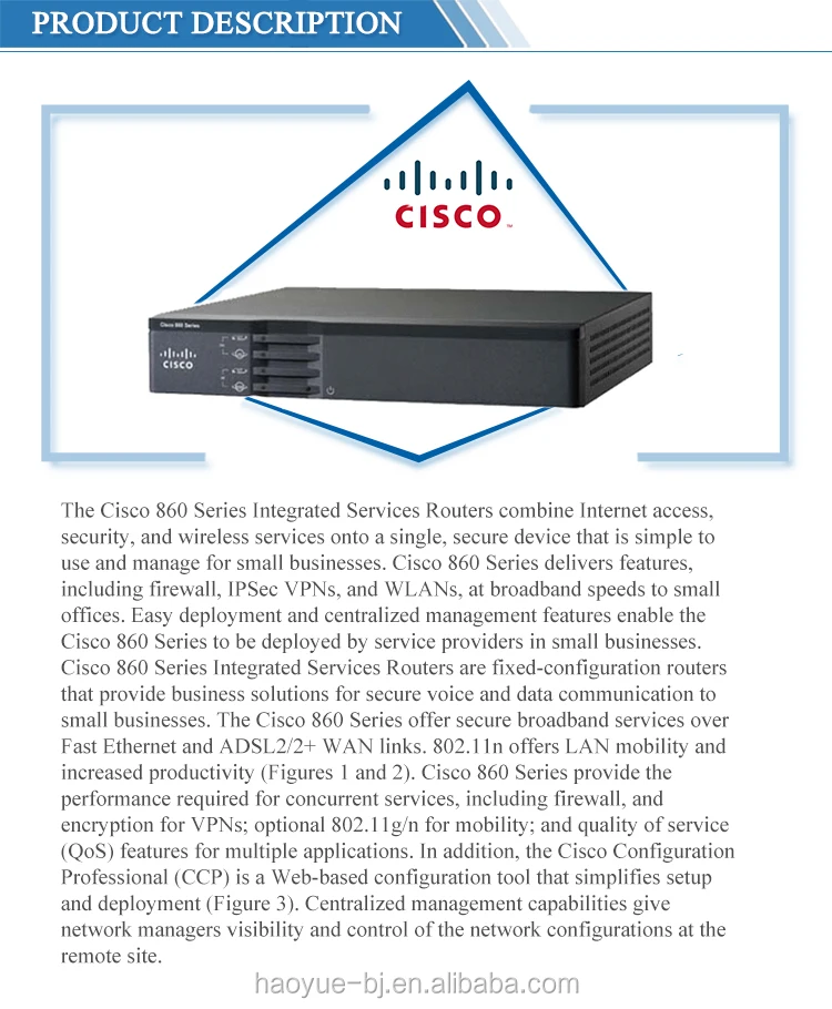 New Products Cisco 860 Series Integrated Services 4g Wifi Network ...