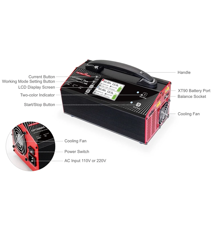 Ultra Power UP1200AC PLUS 6-12S LiPo/LiHV Battery Charger(id:10891870 ...