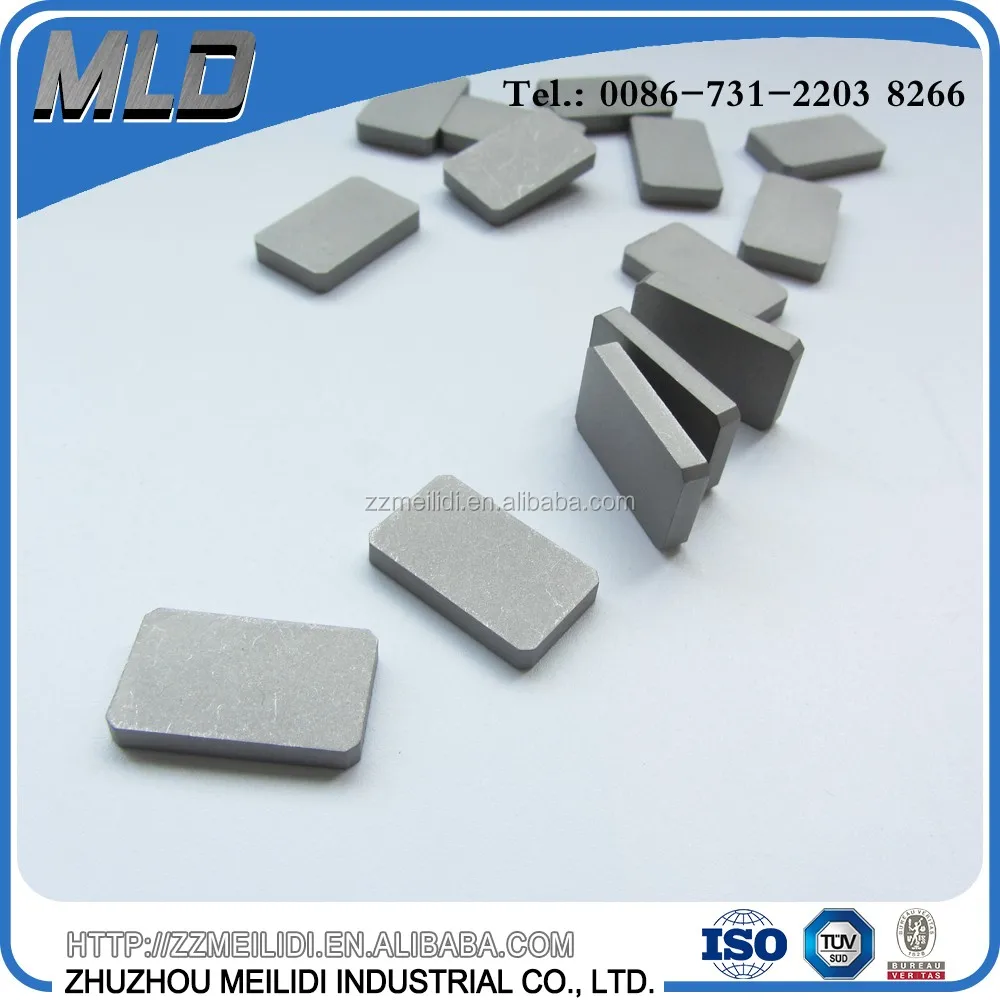 Wear resistant tungsten carbide flat blanks SS10 tips for stone cutting ...