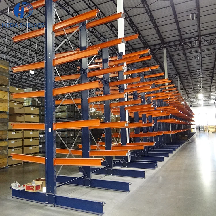 Heavy Duty Side Steel Pipe Cantilever Rack,Double Column Cantilever ...