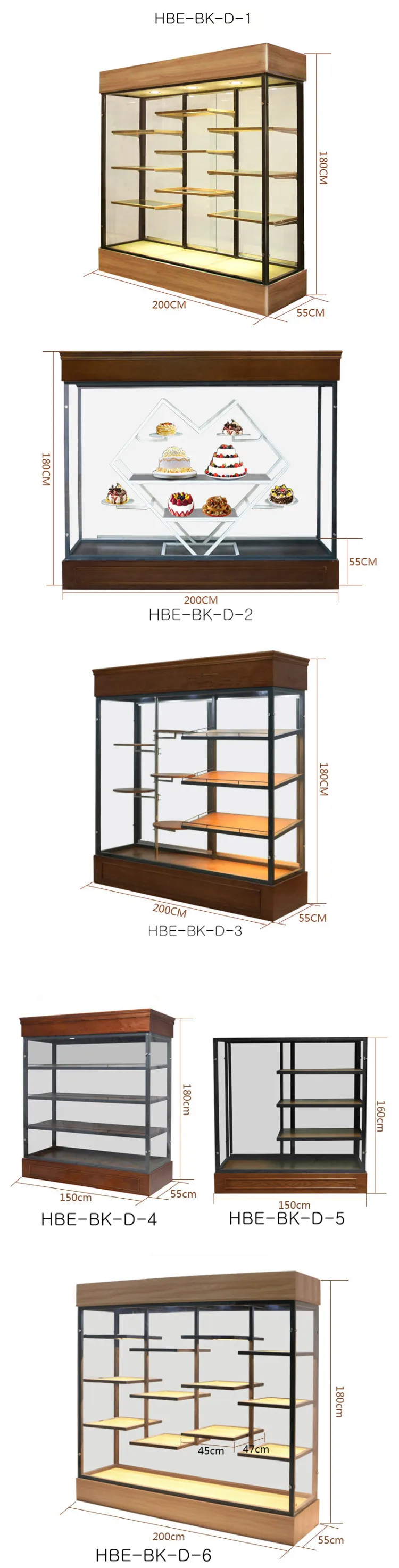 Bread Showcase Cabinet - Eco-Friendly Wood Display Rack