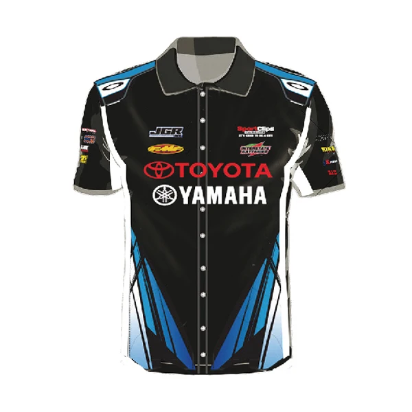 Wholesale Sublimated 100% Polyester Car Racing Team Shirts Free Desgin ...